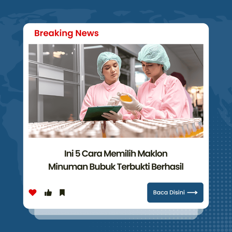 Ini 5 Cara Memilih Maklon Minuman Bubuk